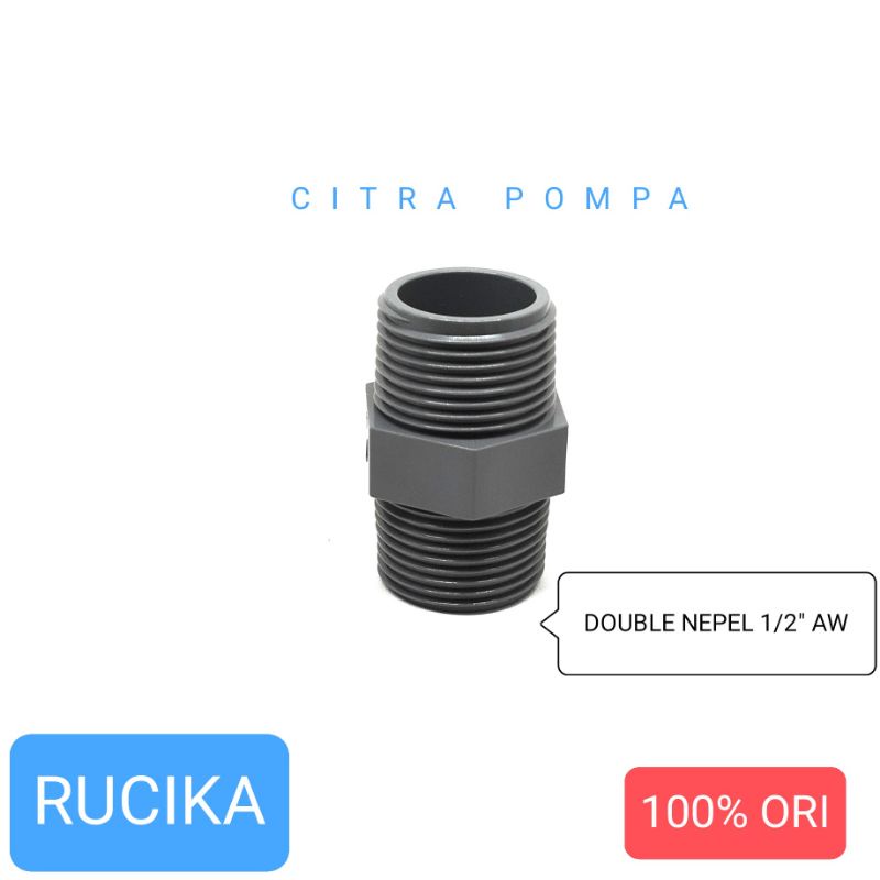 Jual RUCIKA 1/2" DOUBLE NIPPLE /DOUBLE DRAT 1/2" AW | Shopee Indonesia