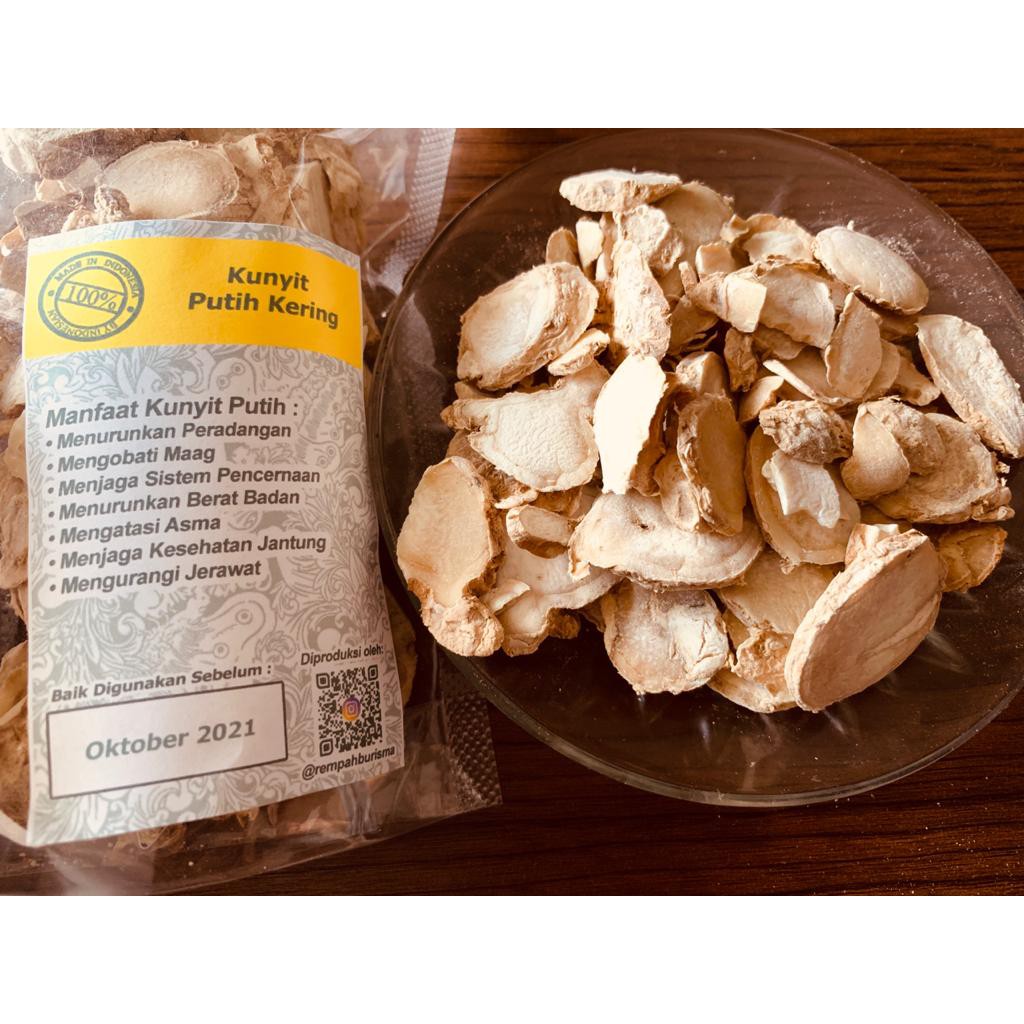 Jual Kunyit Putih Kering/ Kunir Putih Kering / Jamu Kunir Putih ...