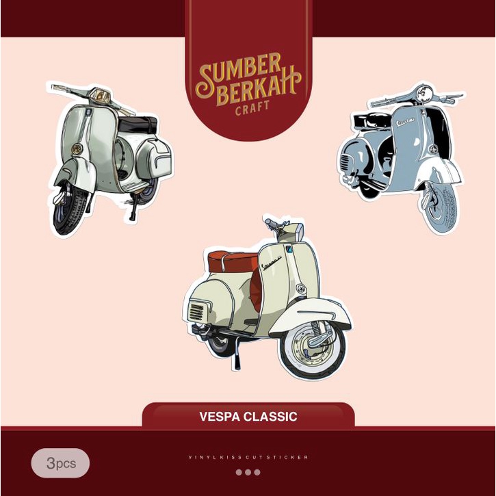 Jual STICKER STIKER VESPA CLASSIC | Shopee Indonesia