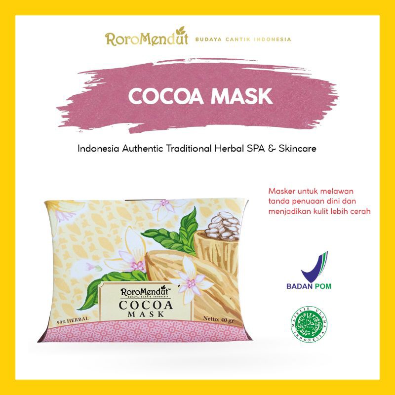 Jual Cocoa Face Mask Roro Mendut | Shopee Indonesia