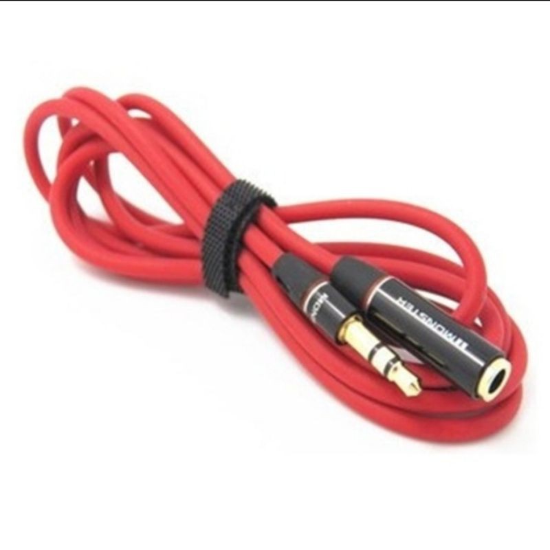 Jual Kable Aux female to male stereo mini 3,5mm hi-fi Audio Headset 1 ...