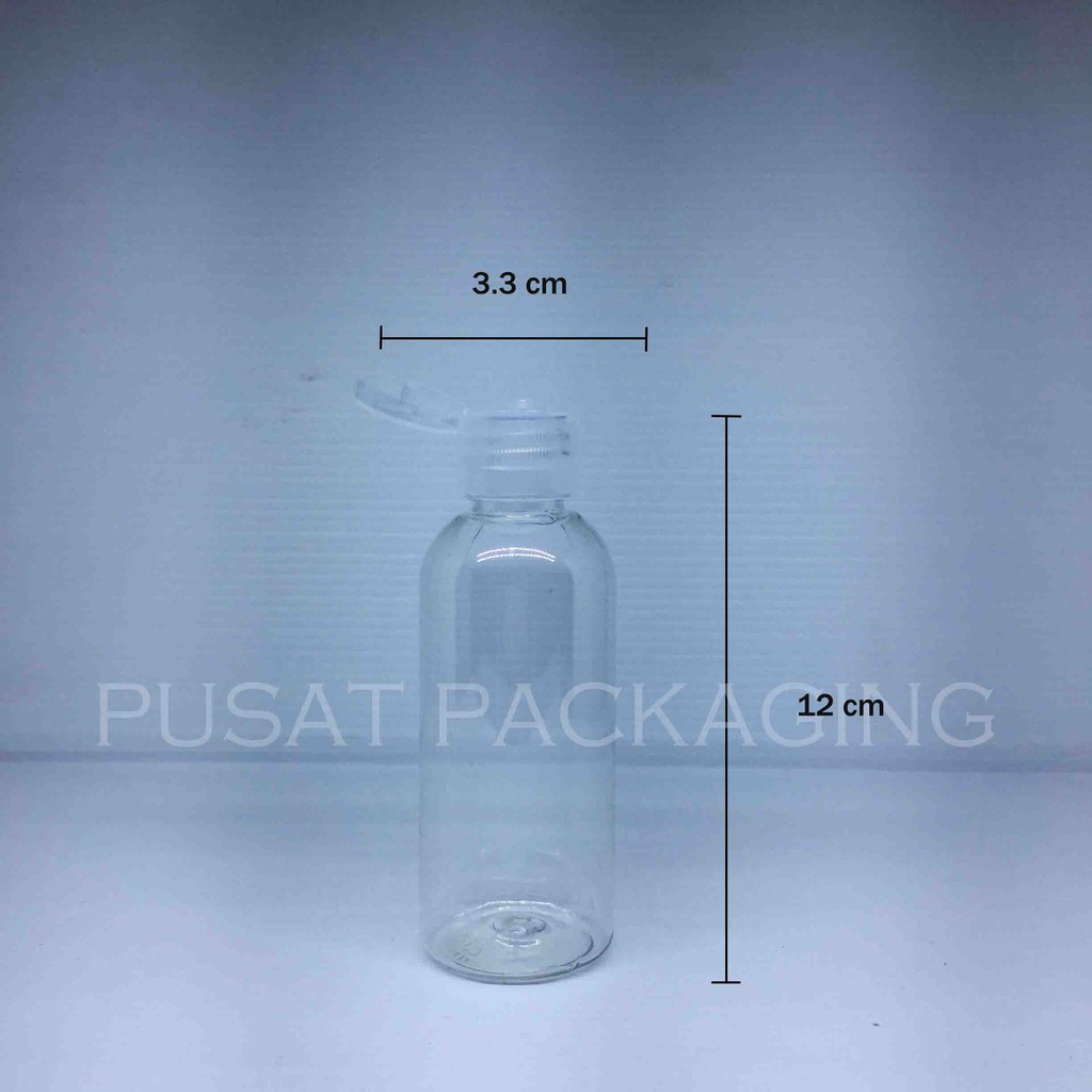Jual Botol Fliptop 60ml Bening Plastik / Botol Hand Sanitizer Lotion ...