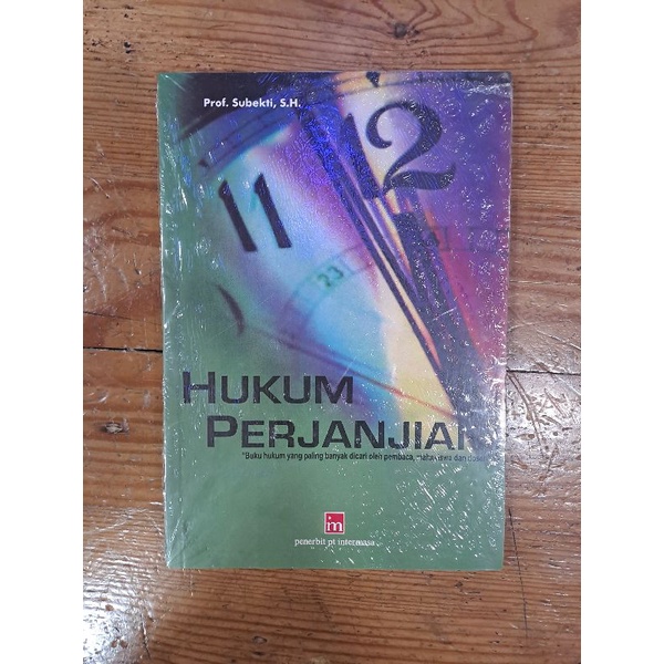 Jual Hukum Perjanjian Prof Subekti SH | Shopee Indonesia