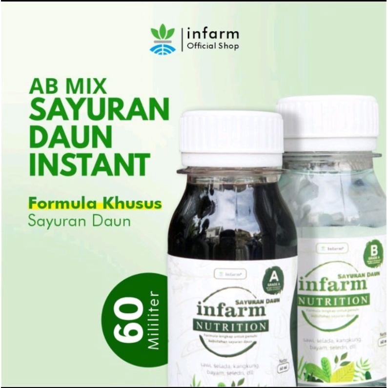 Jual Nutrisi ab mix instant DAUN INFARM paket hemat 80ml | Shopee Indonesia