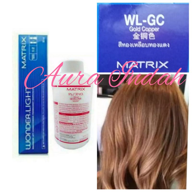 Jual MATRIX WONDER LIGHT WL-GC GOLD COPPER DAN OXYDANT 135ML | Shopee ...