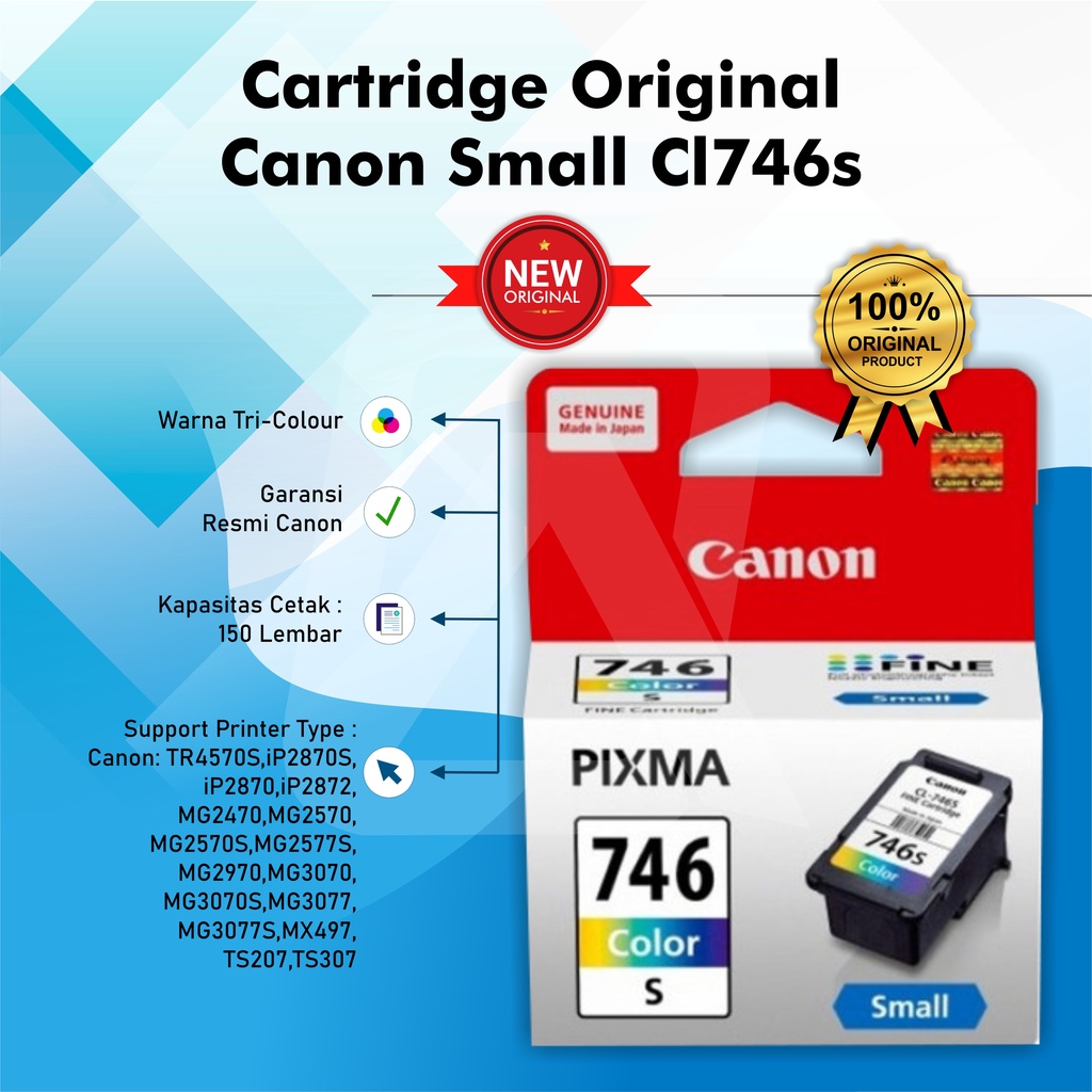 Jual Catridge Canon CL-746s Colour Original | Shopee Indonesia