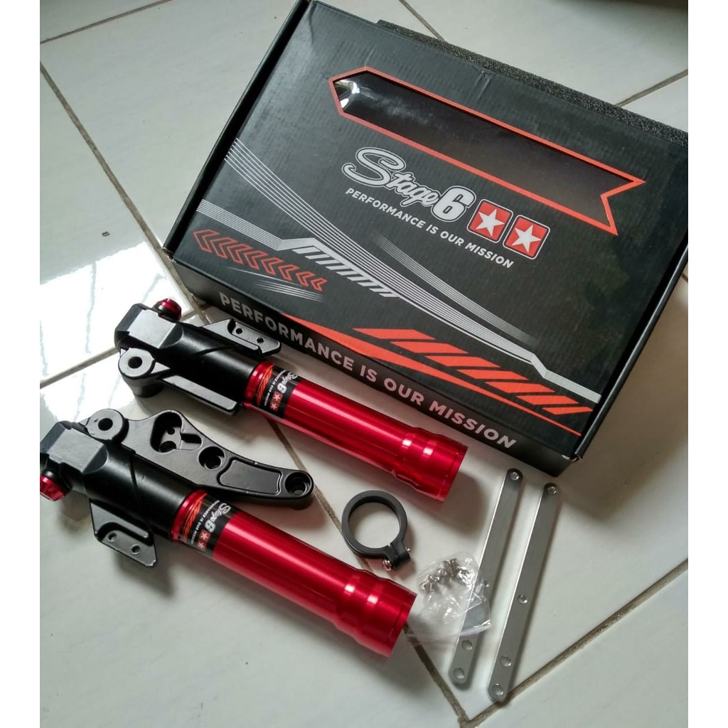 Jual BOTTOM SHOCK NMAX RED STAGE 6 TABUNG SHOCK DEPAN NMAX | Shopee ...