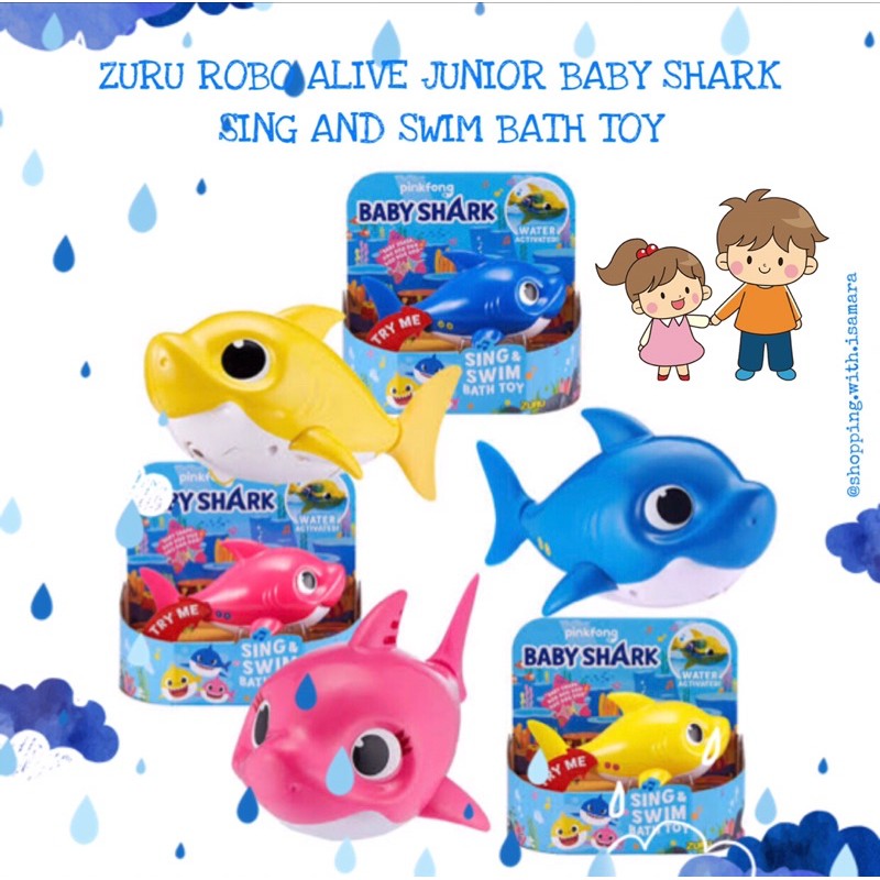 Jual Robo Zuru Alive Pinkfong Baby Shark Sing and Swim Bath Toy ...