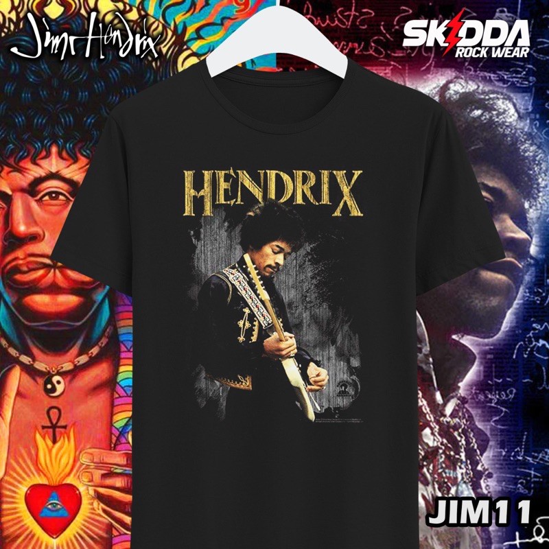 Jual T Shirt Kaos Band Gitaris Blues JIMI HENDRIX - JIM07 - Premium ...