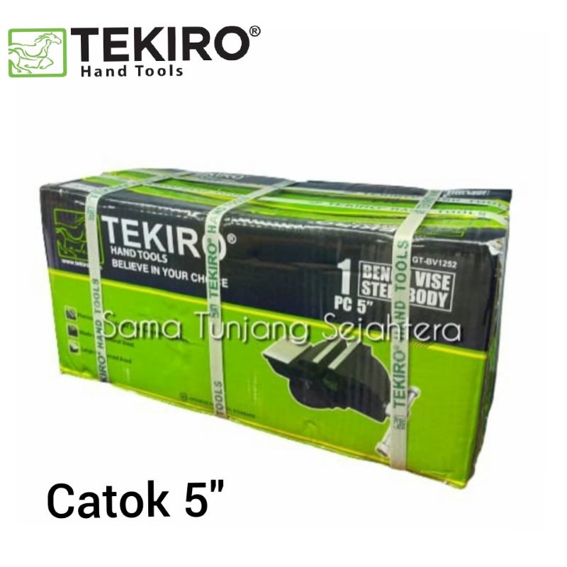 Jual TEKIRO RAGUM 5" / BENCH VICE UKURAN 5 INCH / CATOK PENJEPIT BESI ...
