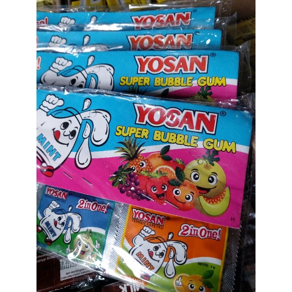 Jual Yosan isi Permen Karet Renceng 24 pcs | Shopee Indonesia
