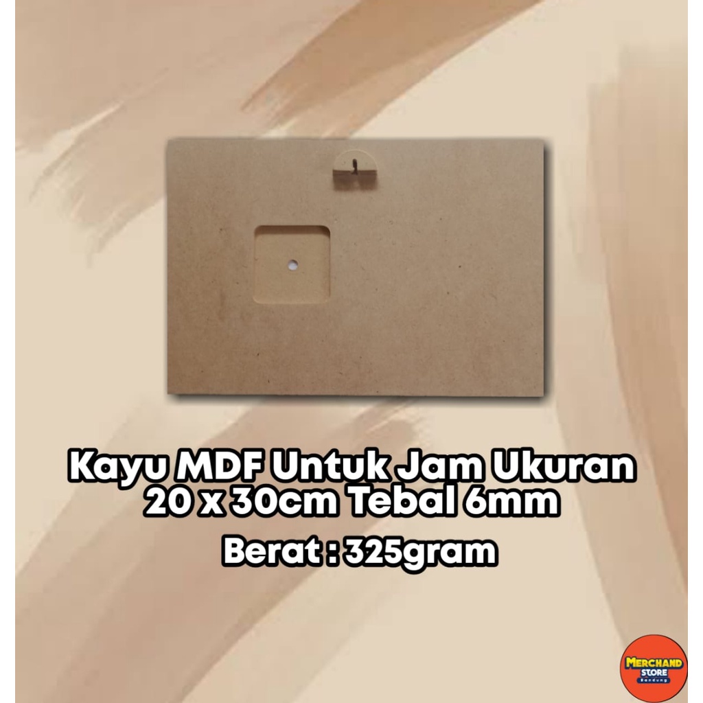 Jual Kayu Mdf untuk jam Ukuran 20x30cm Tebal full 6mm | Shopee Indonesia