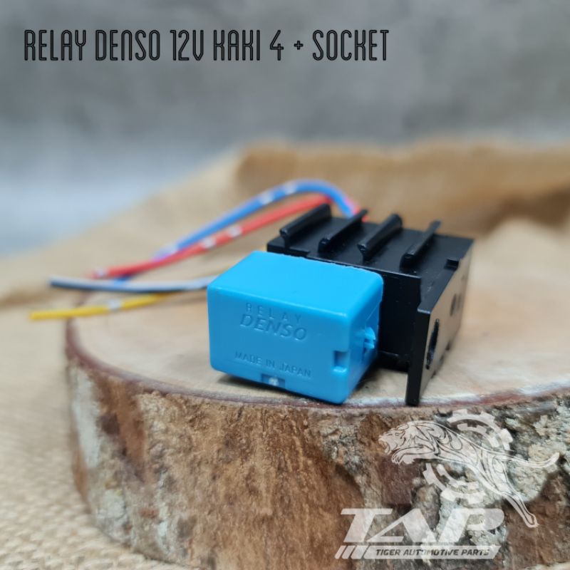 Jual RELAY DENSO 12V KAKI 4 - RELAY BIRU MINI + SOCKET SOKET RELAY ...
