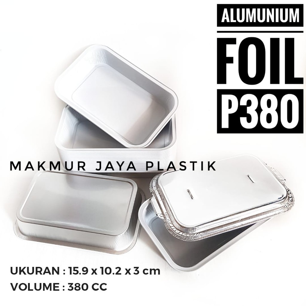 Jual ALUMUNIUM FOIL CUP PERSEGI PANJANG P 380 / GARUDA SET ( SUDAH ...