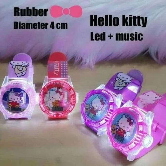 Jual Jam Hello Kitty Led + Laser | Shopee Indonesia