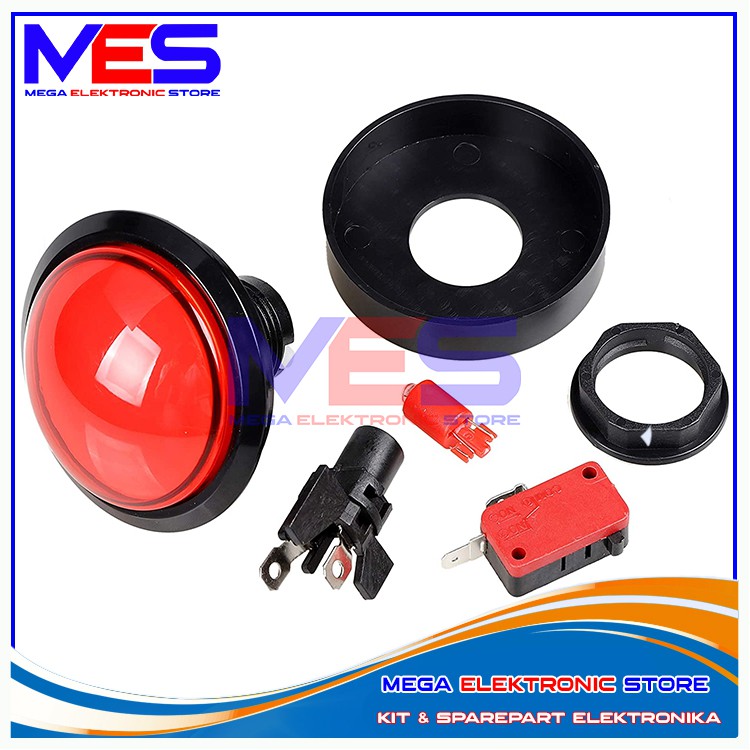 Jual Tombol Dingdong Push Button Besar 100mm Dome Merah | Shopee Indonesia