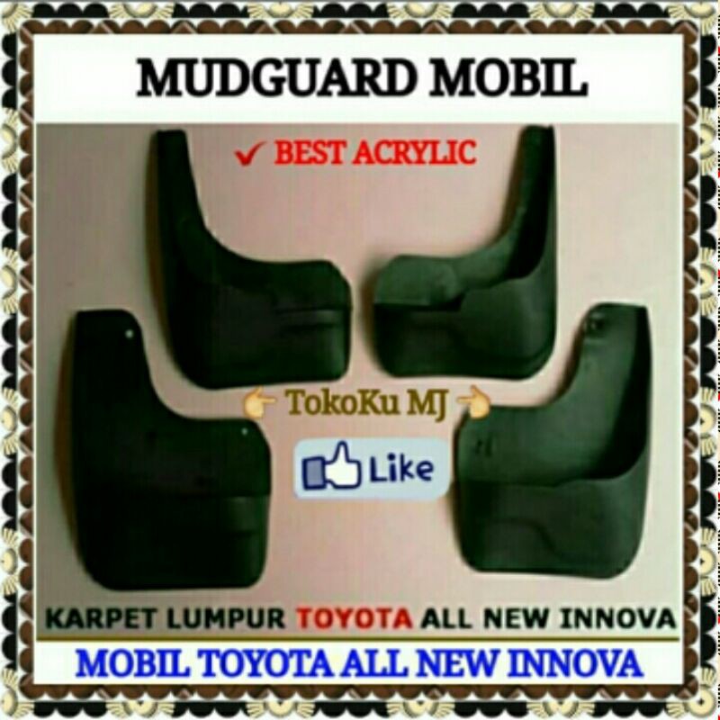 Jual MUDGUARD ALL NEW INNOVA (TOYOTA) KARPET LUMPUR / KARET LUMPUR ...