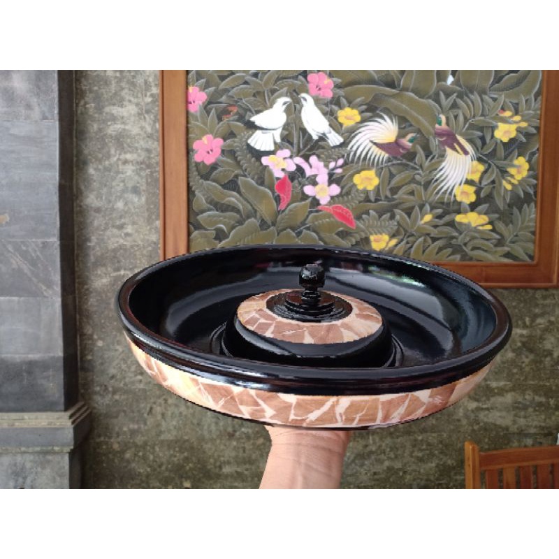 Jual Bokor Kayu Mejengukan d30cm/ Bokor Soda | Shopee Indonesia