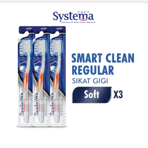 Jual Systema Sikat Gigi Smart Clean Regular Head x3 | Shopee Indonesia