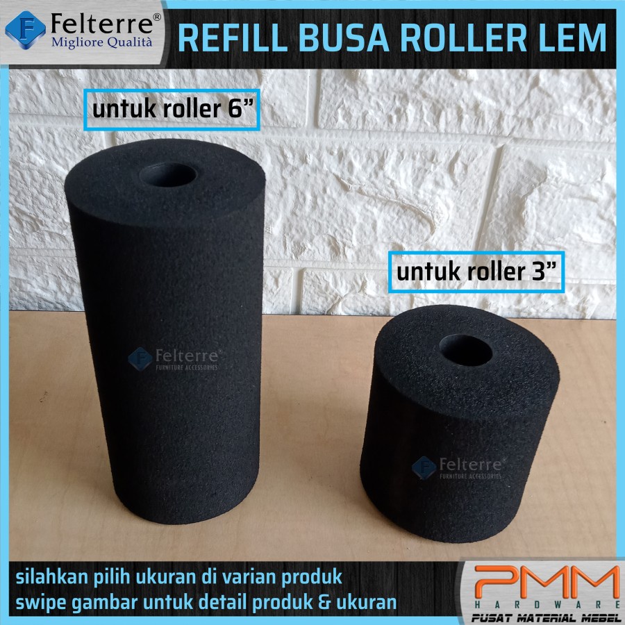 Jual busa refill roller lem FELTERRE | sponge cadangan spare glue ...