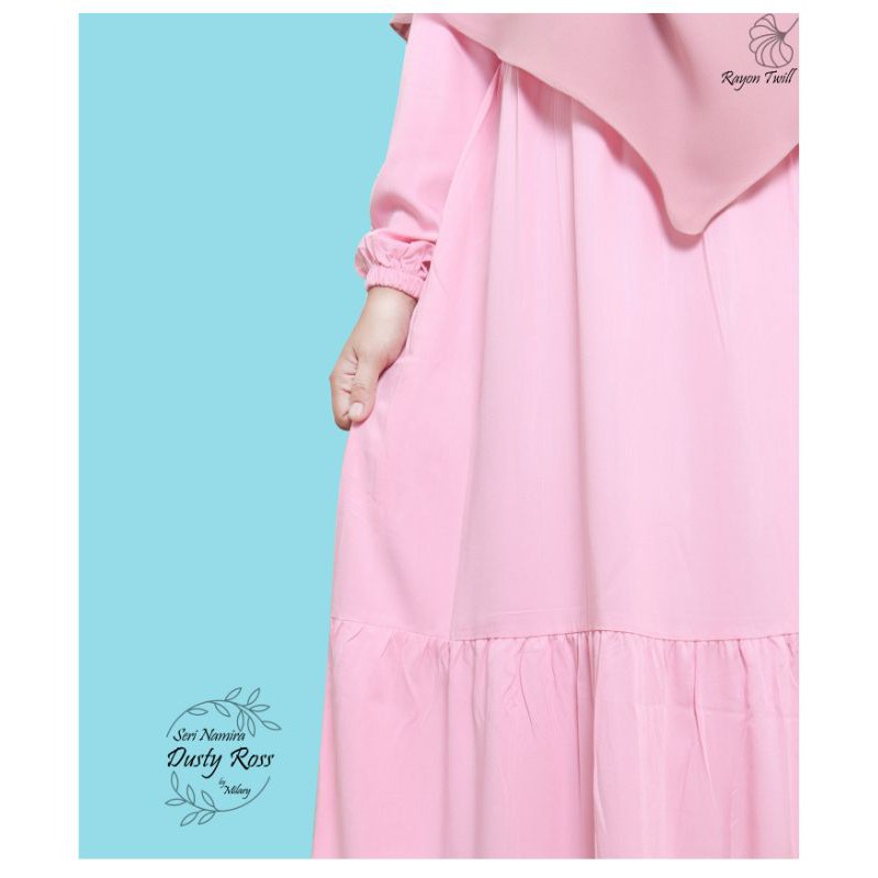 Jual HOMEDRESS GAMIS DASTER BAJU MUSLIM DEWASA MILARY RAYON PINK POLOS COUPLE - DUSTY ROSS ...