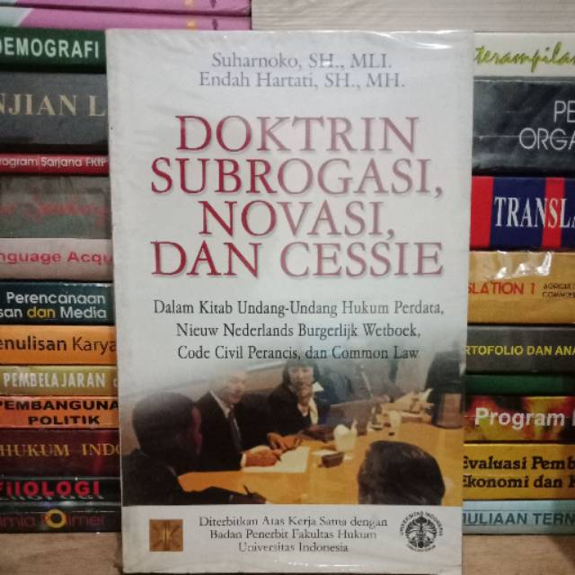 Jual Doktrin Subrogasi novasi Dan Cessie | Shopee Indonesia Jual Doktrin Subrogasi novasi Dan Cessie | Shopee Indonesia