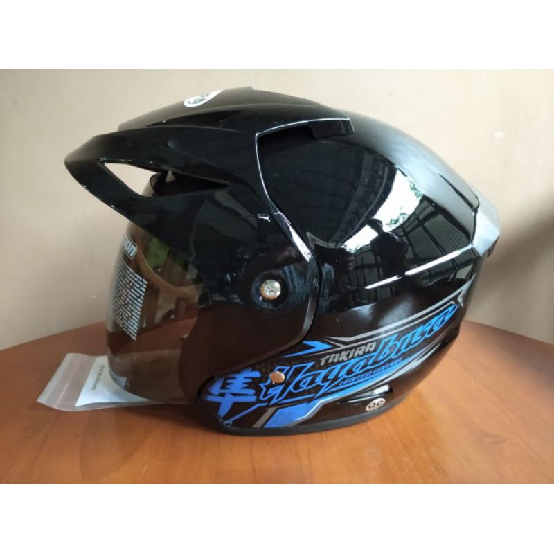 Jual HELM DEWASA HALF FACE SUDAH SNI MERK TAKIRA HAYABUSA POLOS WARNA ...