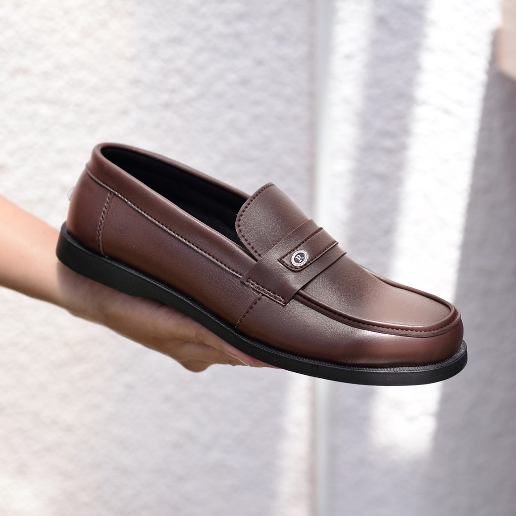 Jual RIONZ - DRT Black - Sepatu Pria Formal Pantofel Hitam Coklat ...