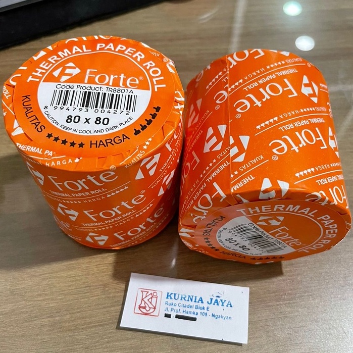 Jual FORTE Kertas Thermal 80mm x 80mm / Kertas Telstruk Struk Kasir ...