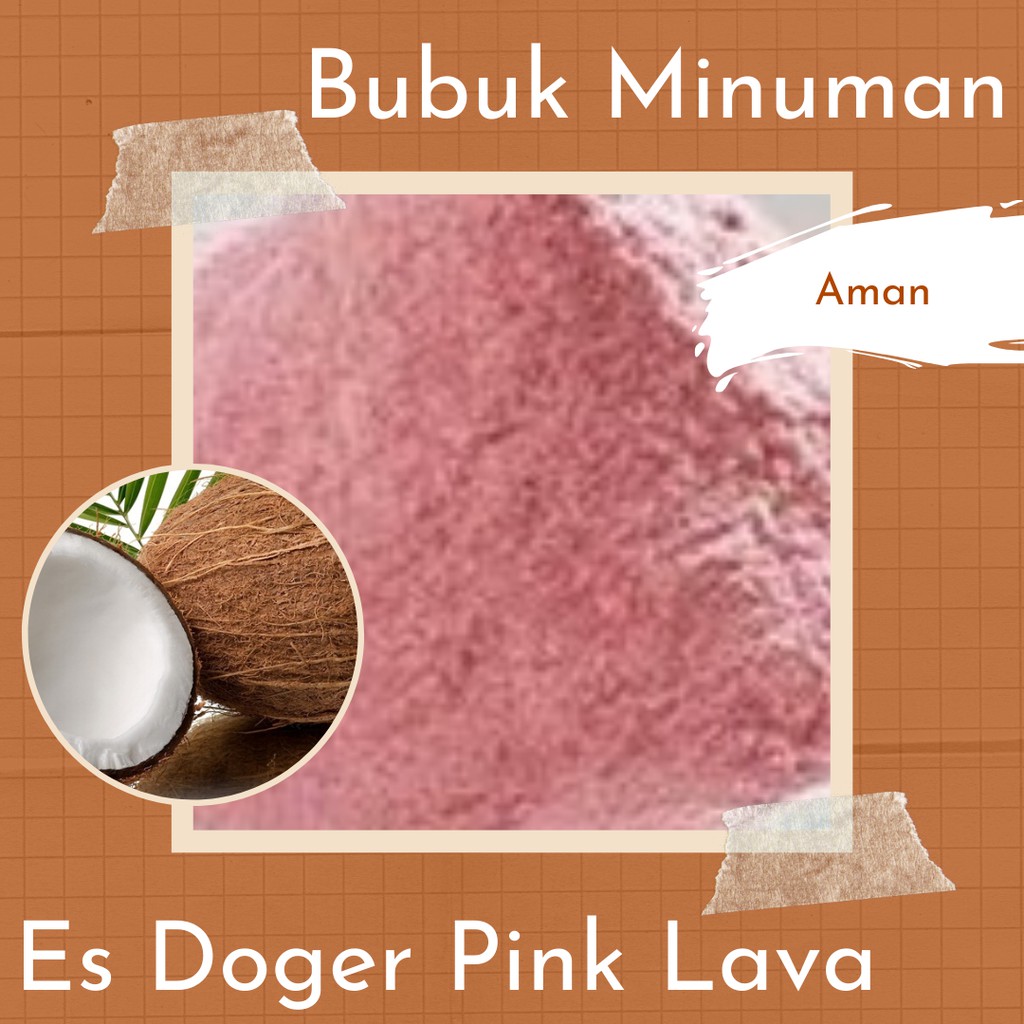 Jual Bubuk Minuman Es Doger Pink Lava 1 Kg Drinking Powder Enak Murah ...