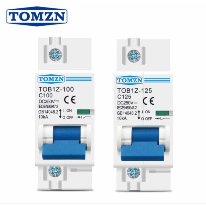Jual MCB DC 1P 250V 10A 16A 20A 25A 32A 40A 50A 63A TOMZN circuit breaker | Shopee Indonesia