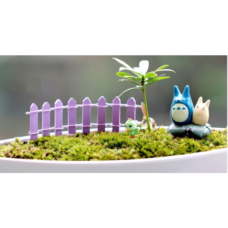 Jual miniatur pagar kayu warna warni utk terrarium, diorama, maket, art ...