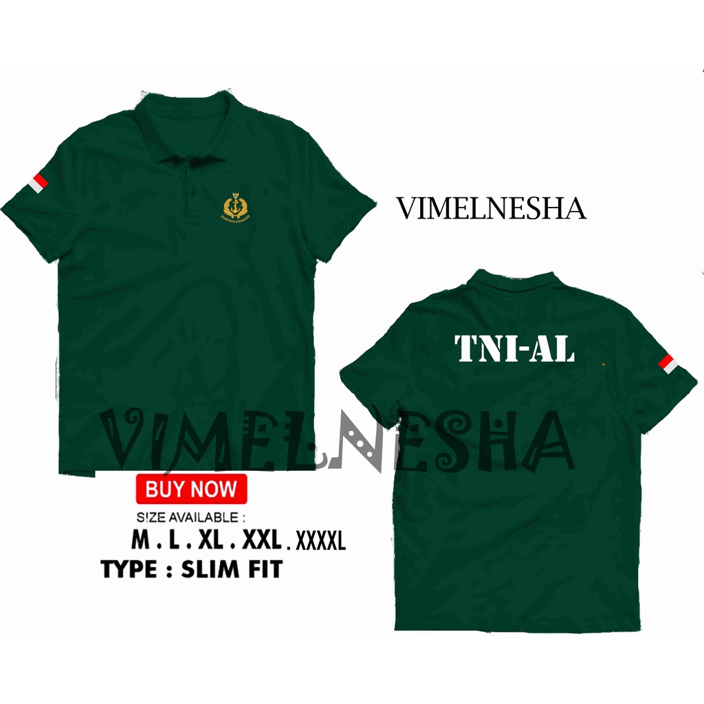 Jual Kaos polo shirt komando TNI AL tentara Indonesia angkatan laut militer terlaris | Shopee ...