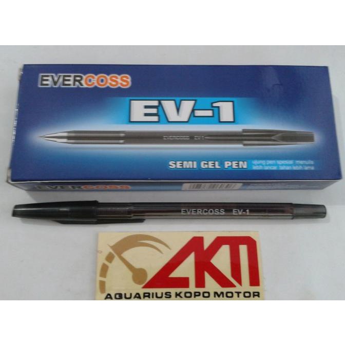 Jual Bolpen Pulpen Evercoss EV1 Bolpoint Semi Gel Pen (Jual per 1 Lusin ...