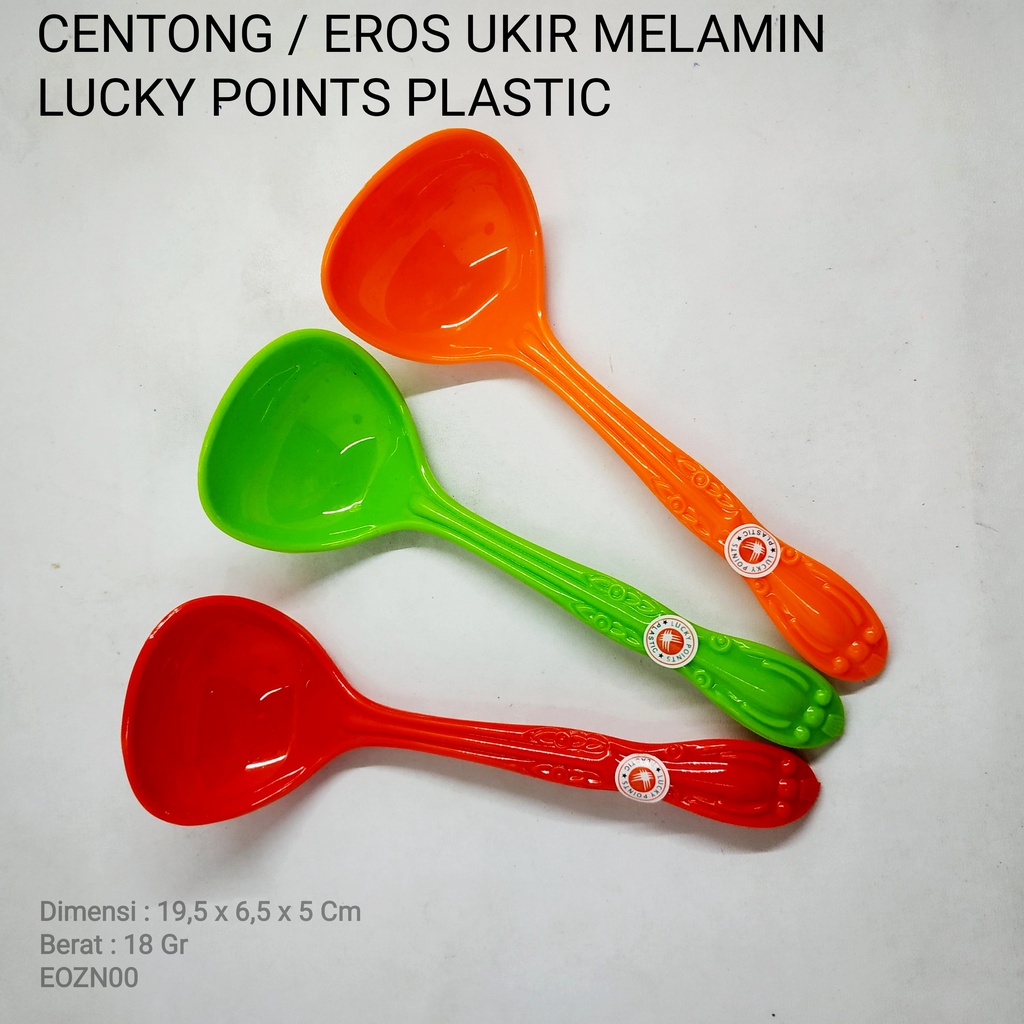 Jual CENTONG / EROS UKIR MELAMIN LUCKY POINTS PLASTIC EOZN00 | Shopee ...