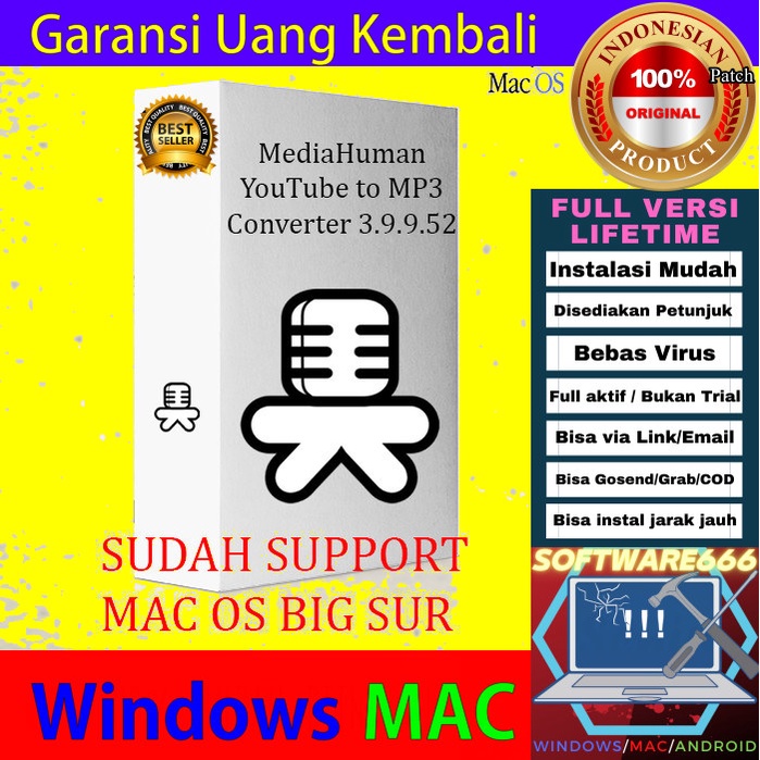 Jual MediaHuman YouTube to MP3 Converter 3 [Mac] | Shopee Indonesia
