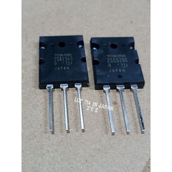 Jual TRANSISTOR A1943 C5200 LOT 714 ORIGINAL THOSIBA JAPAN . FREE MIKA | Shopee Indonesia