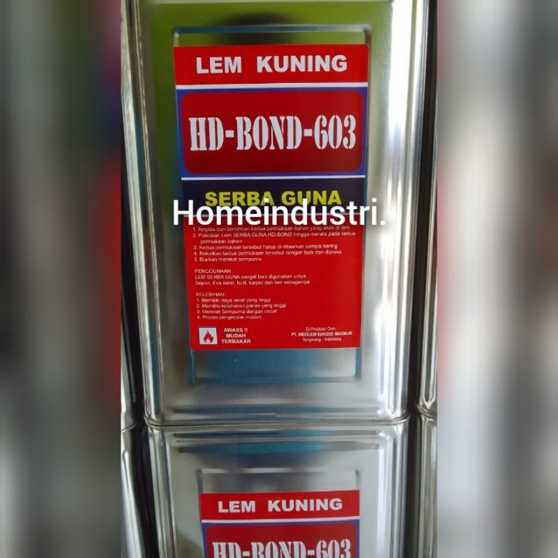 Jual LEM KUNING HD BOND 603 LEM TARIK LEM FUTSAL LEM SEPATU DAN SANDAL ...