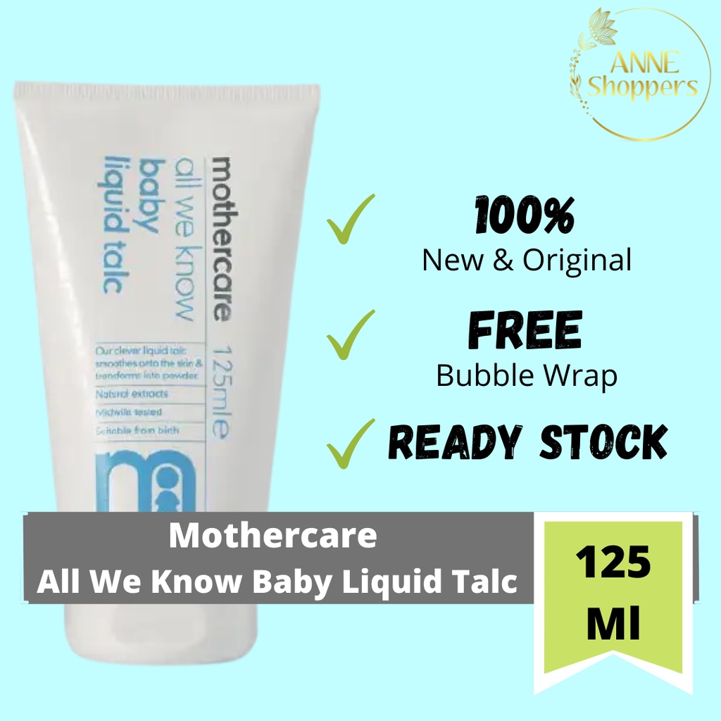 Jual Mothercare All We Know Baby Liquid Talc - 125 ml - Bedak Cair Bayi ...