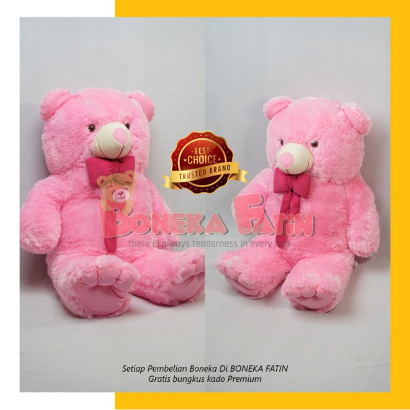 Jual MAINAN BONEKA BERUANG BESAR 1 METER || BONEKA TEDDY BEAR JUMBO ...