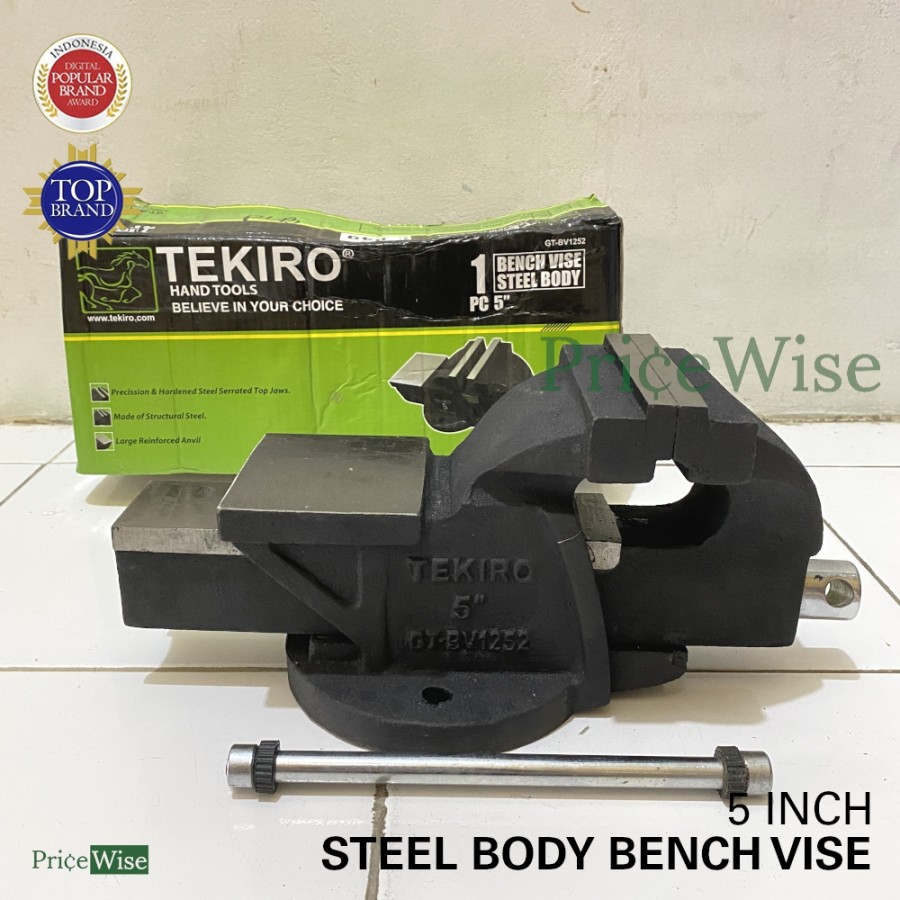 Jual Ragum Body Baja 5" Tekiro / Catok Bais Meja / Steel Body Bench ...