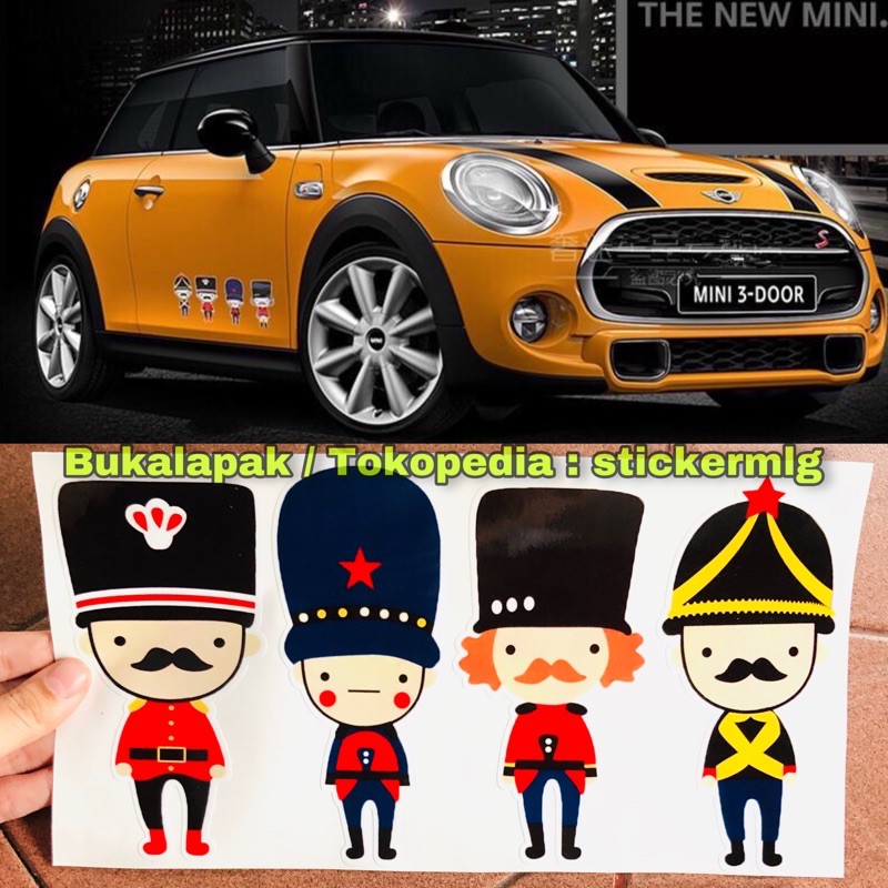 Jual Sticker MINI COOPER COUNTRYMAN BRITISH SOLDIERS BEETLES 1 set ...