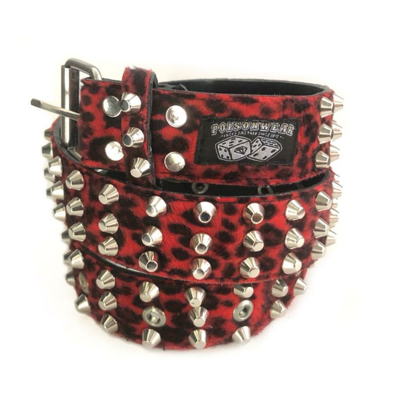 Jual Poisonwear belt / Spike belt / Stude belt / Punk belt / Red ...