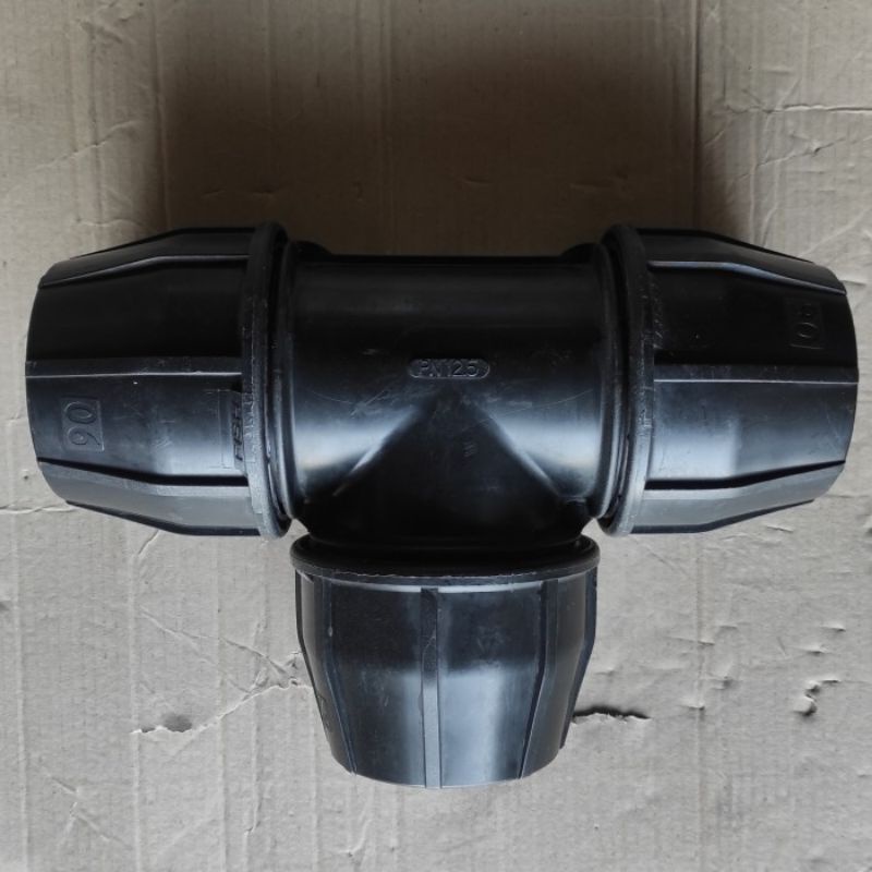 Jual TEE HDPE 3inch | Fitting HDPE 3 inch | T Sambungan HDPE 90mm | by ...