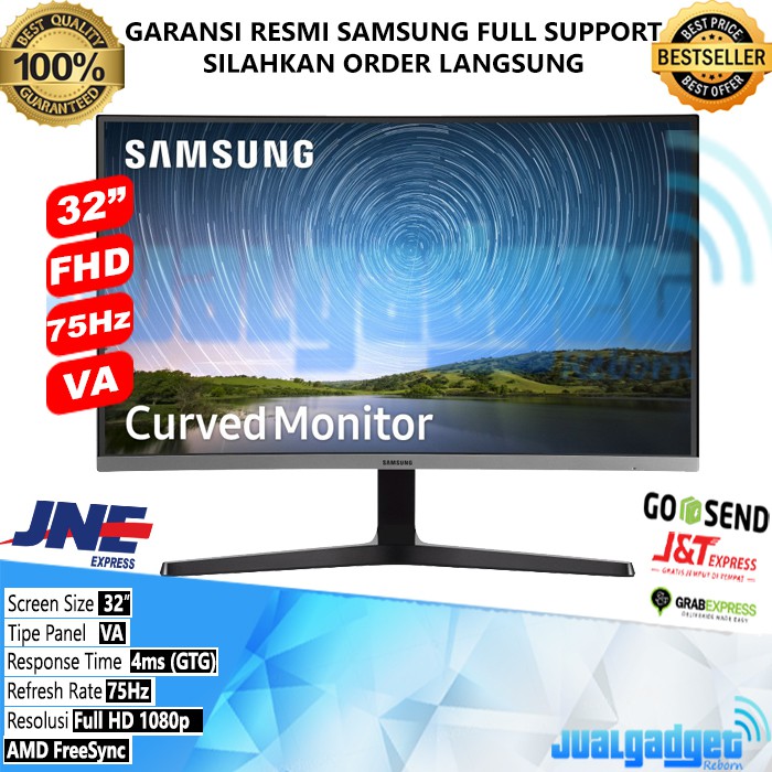 Jual Monitor 32 inch LED Samsung Curved C32R500 FHD - 75HZ - 4ms ...