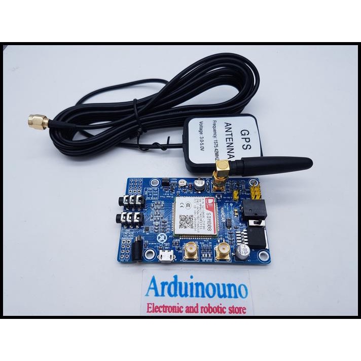 Jual Sim808 Module Gsm Gprs Gps Development Board Ipx Sma With Gps ...