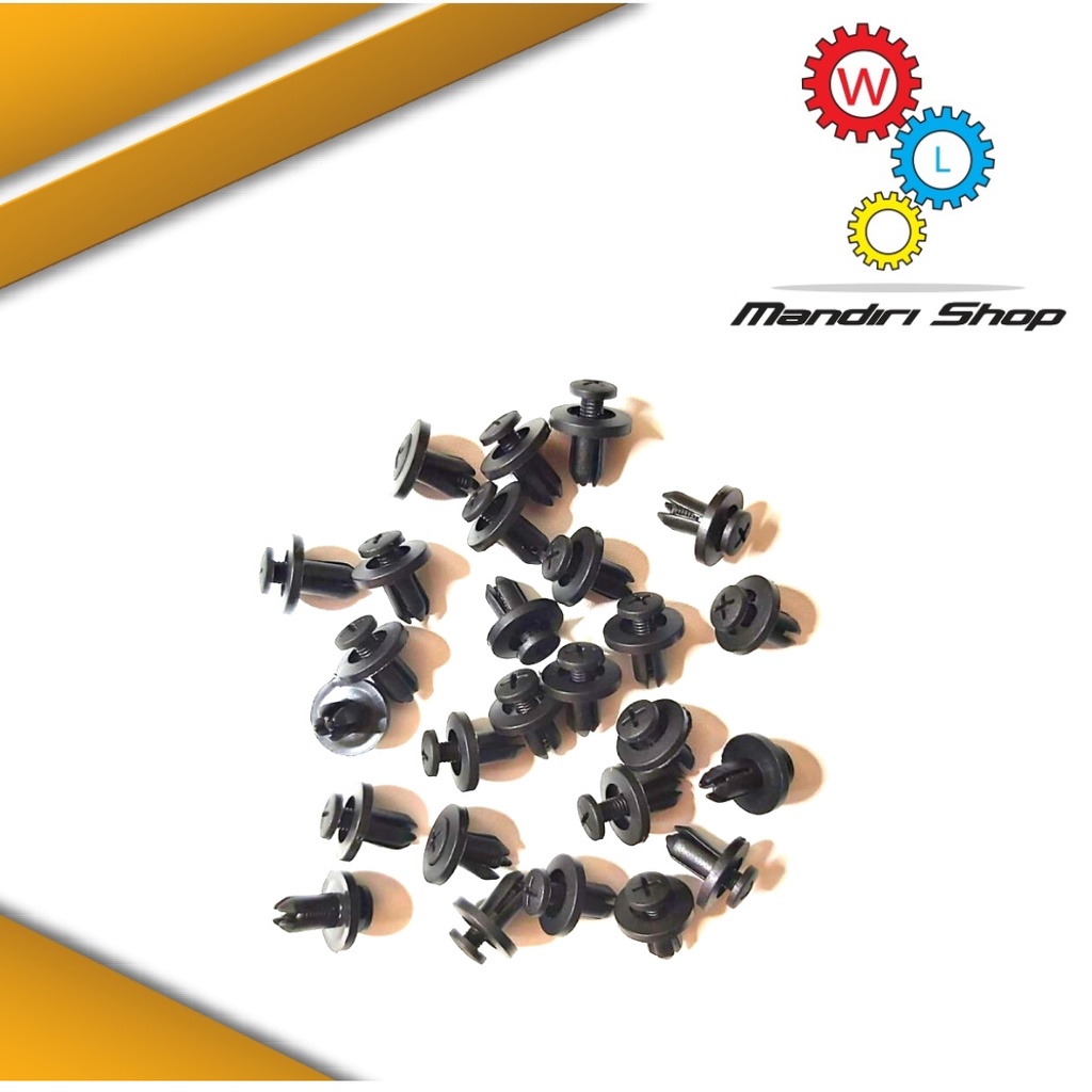 Jual KANCING / KANCINGAN KLIP KECIL MODEL OBENG MOBIL UNIVERSAL CLIP ...