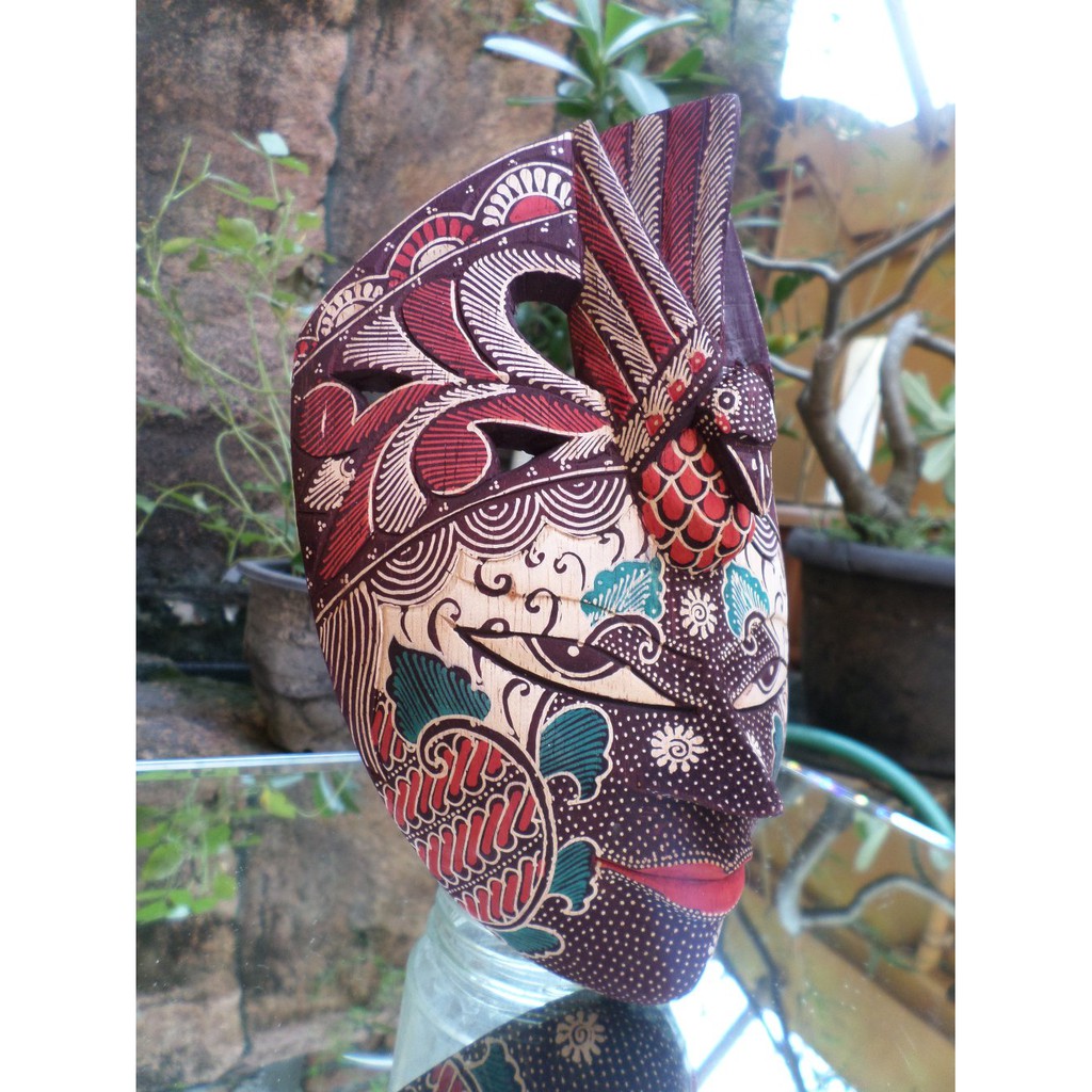 Jual Topeng Batik Merak Krawang L | Shopee Indonesia