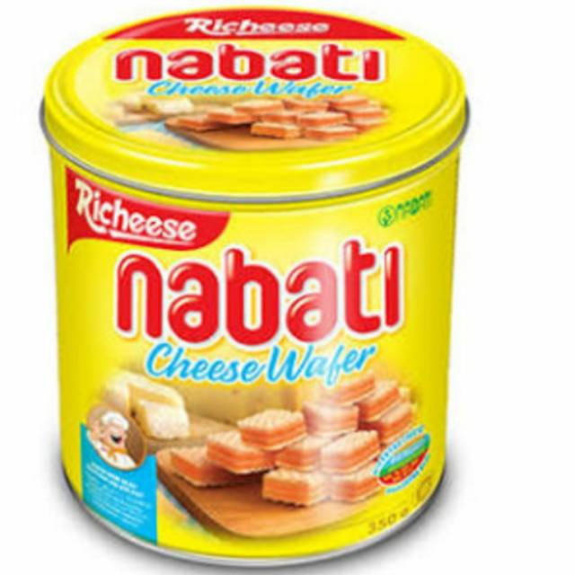 Jual Nabati Cheese wafer Richeese kemasan kaleng 350 gr | Shopee Indonesia