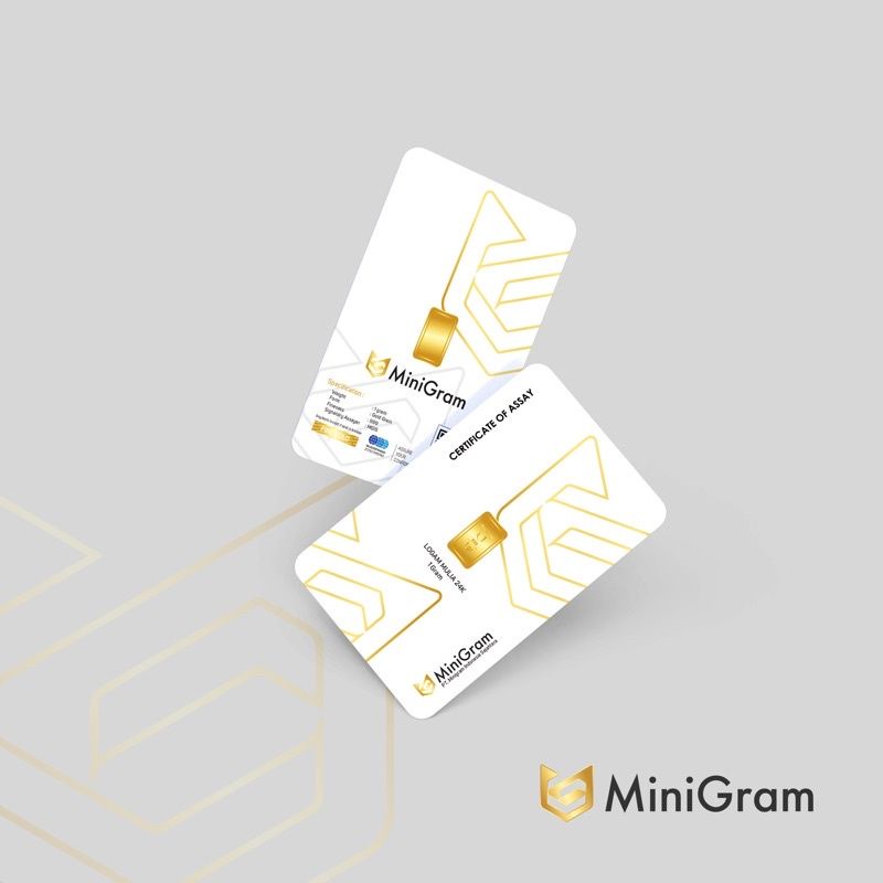 Jual minigram ukuran 1 gram kemasan regular PVC Card | Shopee Indonesia